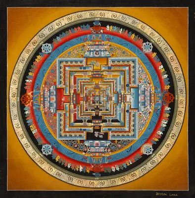 Kalachakra Mandala “Wheel of Time”, is one of the most powerful and ...