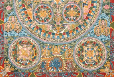 Hand-Painted Universal Mandala – Ancient Art of Tibetan Buddhism ...