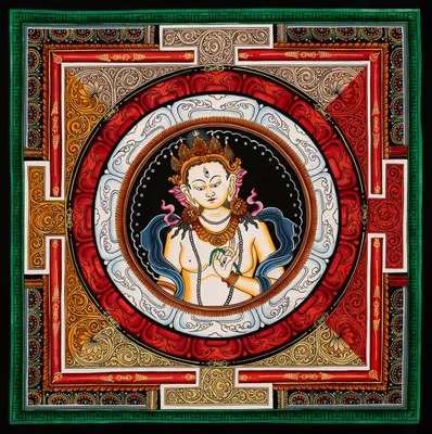 White Tara with Shree Yantra Mandala – A Symbol of Compassion & Cosmic ...