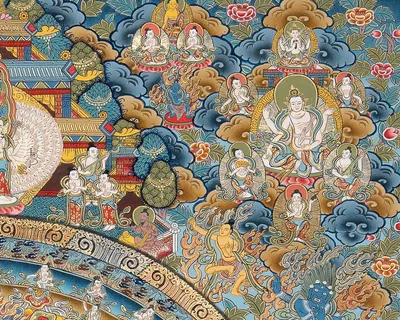 Authentic Tibetan Universal Mandala Painting – Handmade in Nepal ...