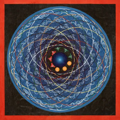 Cosmos Mandala – Handmade Thangka Painting | Boudha Stupa Thanka