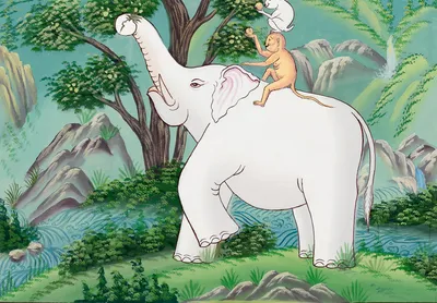 Sacred Thangka Art – Four Harmonious Friends for Friendship & Balance ...