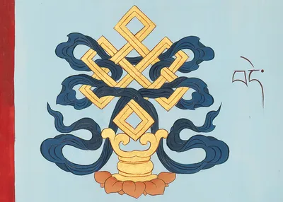 Eight Auspicious Buddhist Symbols Thangka – The Sacred Signs of ...