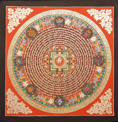 MANTRA MANDALA | Boudha Stupa Thanka