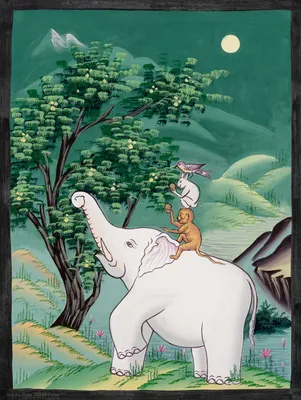 4 NOBLE FRIEND BUDDHIST THANGKA | Boudha Stupa Thanka