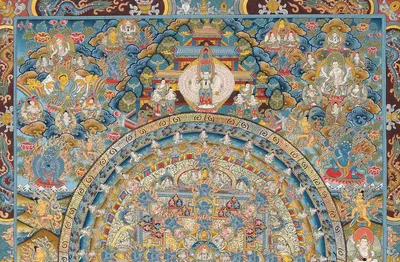 Authentic Tibetan Universal Mandala Painting – Handmade in Nepal ...
