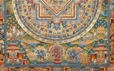 Universal Mandala Thangka – Cosmic Energy and Spiritual Healing Art ...