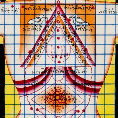 TIBETAN ANATOMICAL CHART THANGKA | Boudha Stupa Thanka