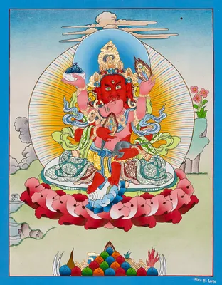 RED ZAMBALA | Boudha Stupa Thanka