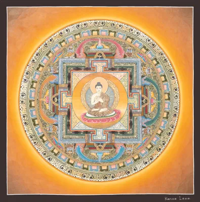 SHAKYAMUNI BUDDHA MANDALA | Boudha Stupa Thanka