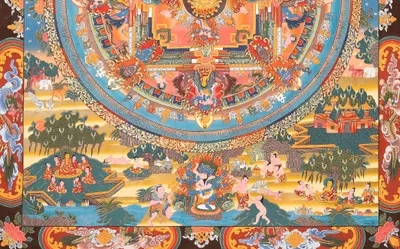 Universal Mandala Thangka – Handmade Sacred Geometry Art | Boudha Stupa ...