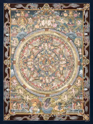 Tibetan Universal Mandala Thangka – Path to Enlightenment | Boudha ...