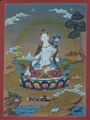 WHITE TARA KARMA GADRI | Boudha Stupa Thanka