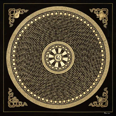 Handmade Mantra Mandala Thangka – A Sacred Circle of Vibration | Boudha ...