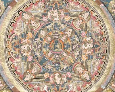 Tibetan Universal Mandala Thangka – Path to Enlightenment | Boudha ...