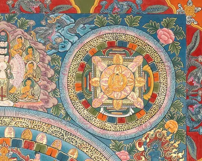 Hand-Painted Universal Mandala – Ancient Art of Tibetan Buddhism ...