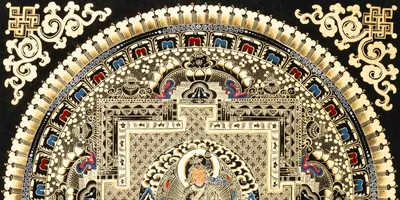 Guru Mandala – Handmade Thangka Painting | Boudha Stupa Thanka