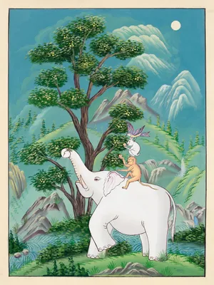 Sacred Thangka Art – Four Harmonious Friends for Friendship & Balance ...