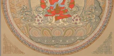 Amitayus Mantra Mandala Thangka – Sacred Circle of Long Life and Wisdom ...