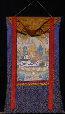 TRADITIONAL ZAMBALA THANGKA | Boudha Stupa Thanka