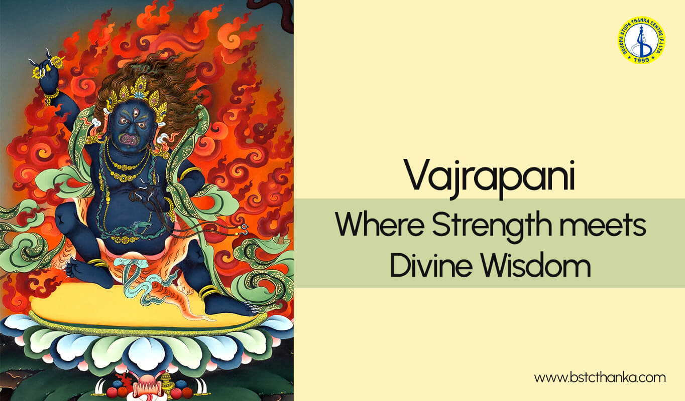 Vajrapani: Where Strength Meets Divine Wisdom | Boudha Stupa Thanka