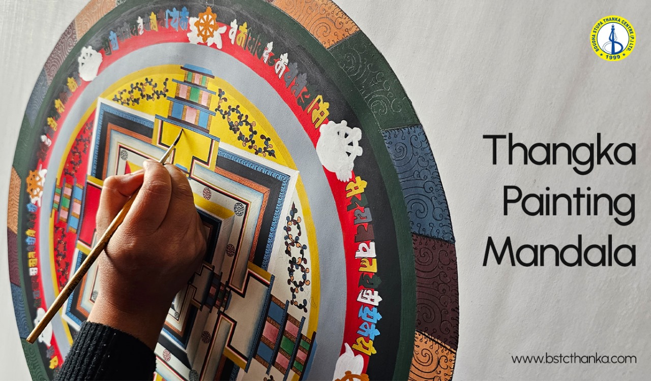Thangka Painting Mandala | Boudha Stupa Thanka